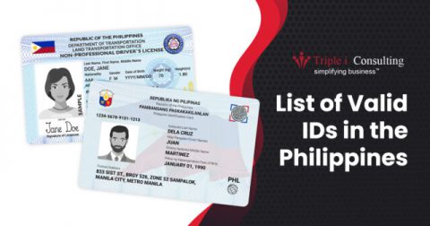Valid IDs in the Philippines | Triple i Consulting